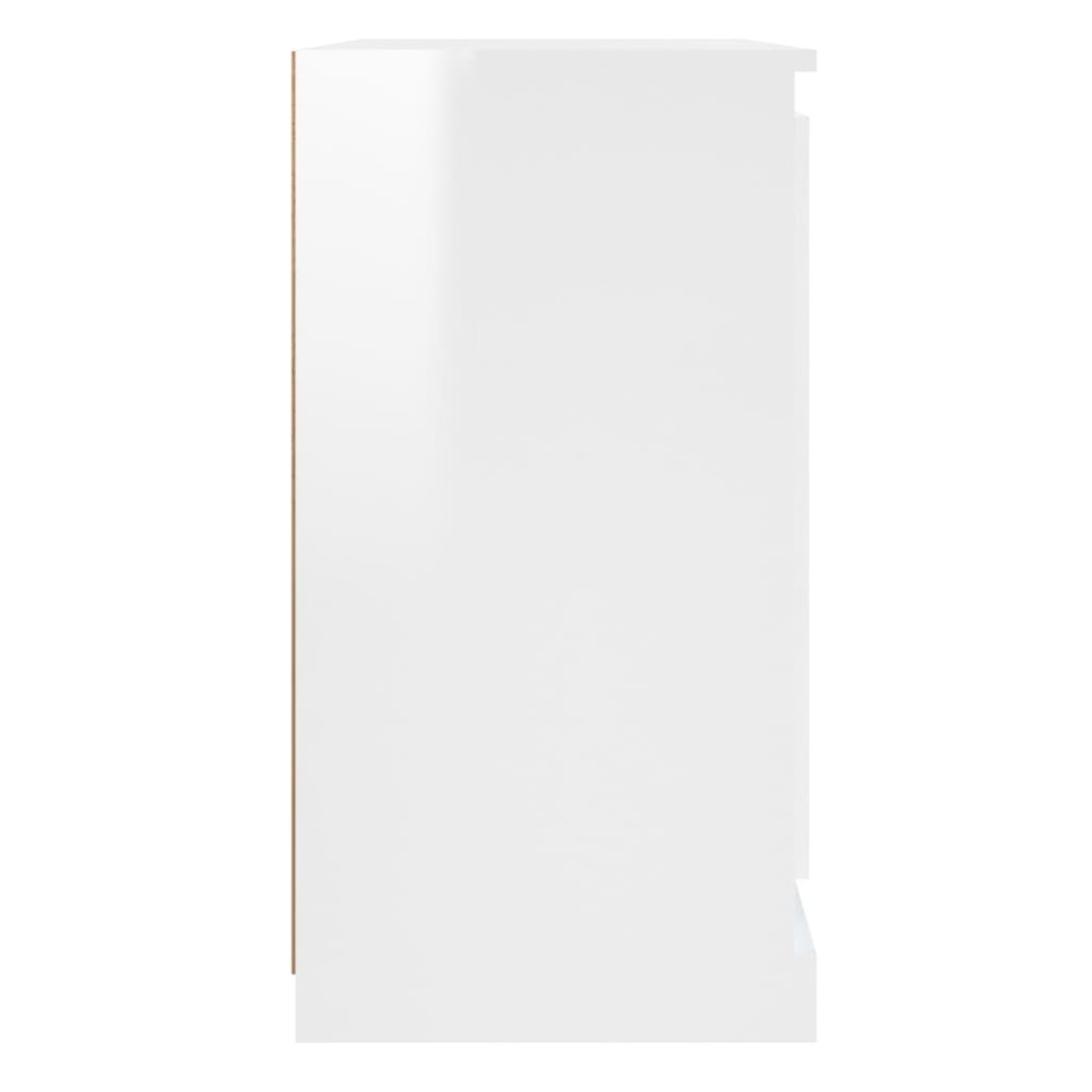 Köp Förvaringsskåp vit högglans 70x35,5x67,5 cm konstruerat...
