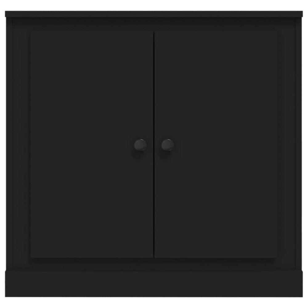 Förvaringsskåp svart 70x35,5x67,5 cm konstruerat trä – Köp t...