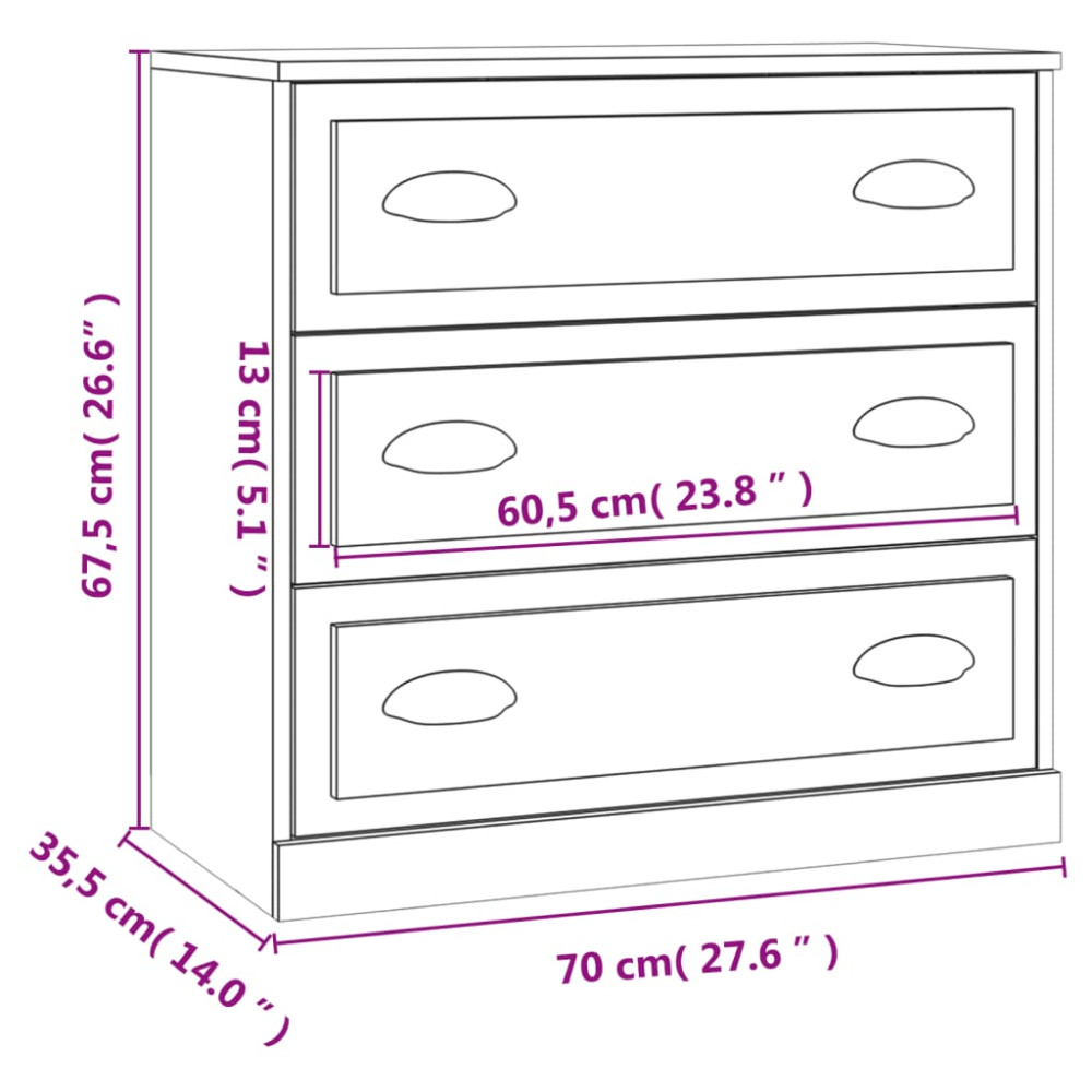 Köp Förvaringsskåp vit högglans 70x35,5x67,5 cm konstruerat...
