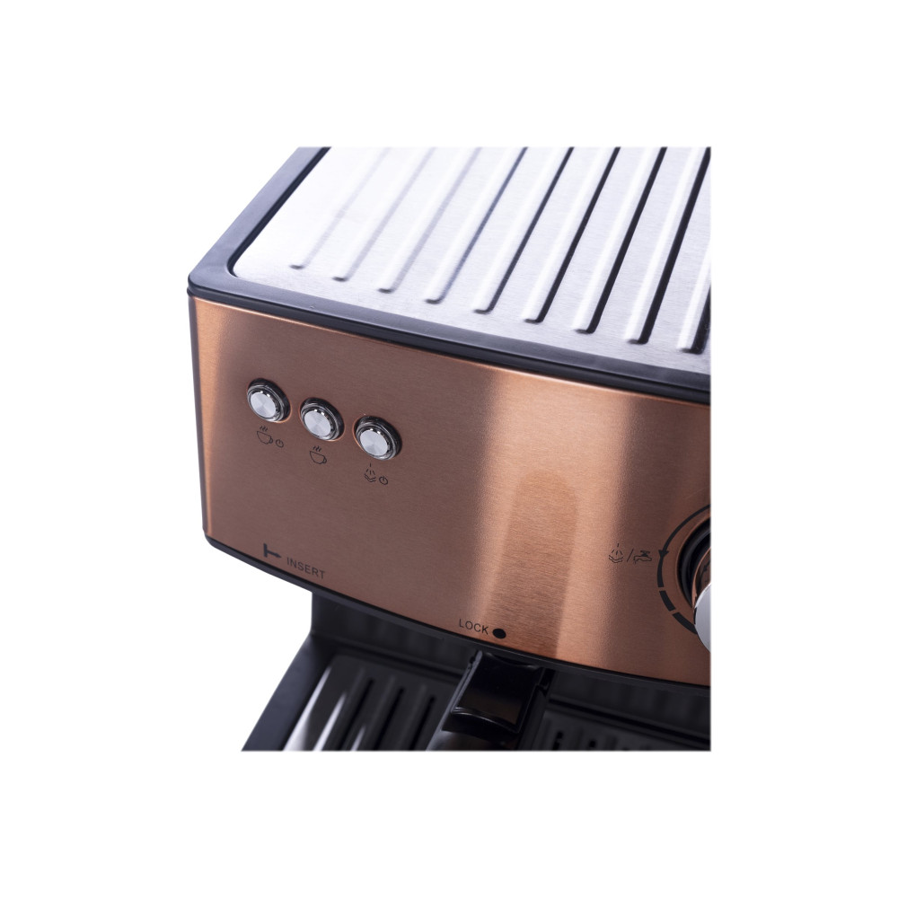 Köp Adler AD 4404 - kaffemaskin med mjölkskummare - 15 bar o...
