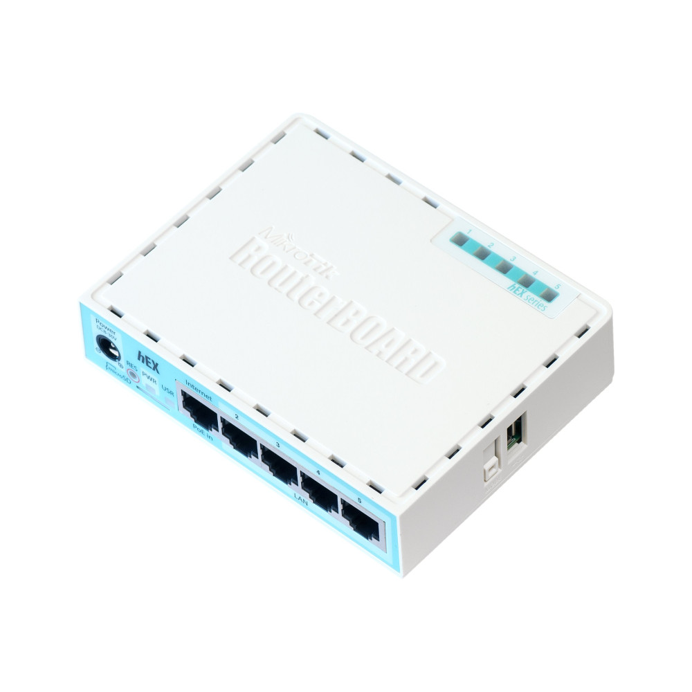 MikroTik RouterBOARD hEX RB750Gr3 - router - skrivbordsmodel...