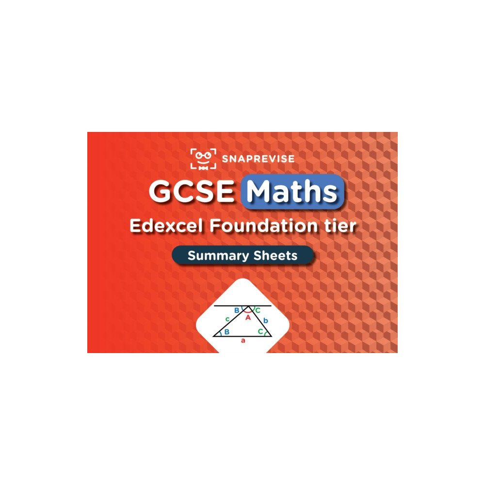 Köp SnapRevise GCSE Edexcel Maths Foundation Summary Sheets...