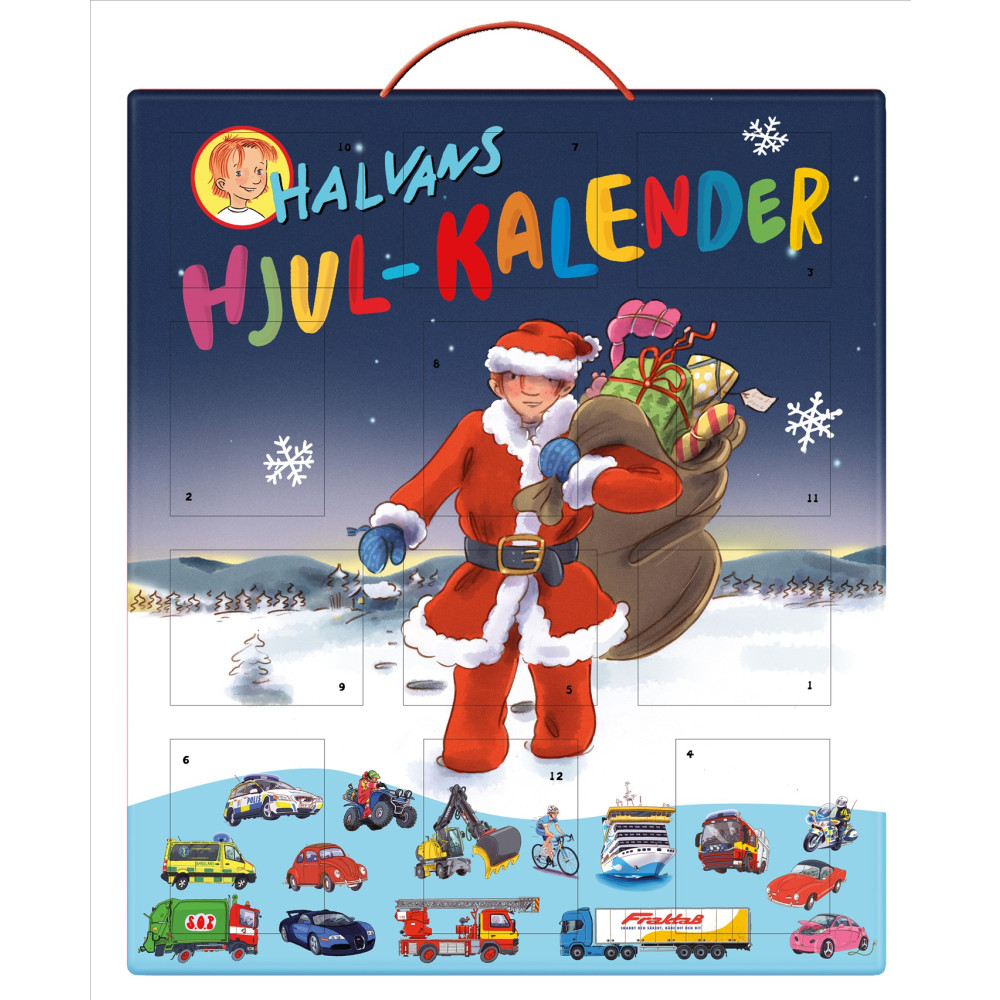 Halvans hjul-kalender : kalender med 24 presentluckor (häfta...