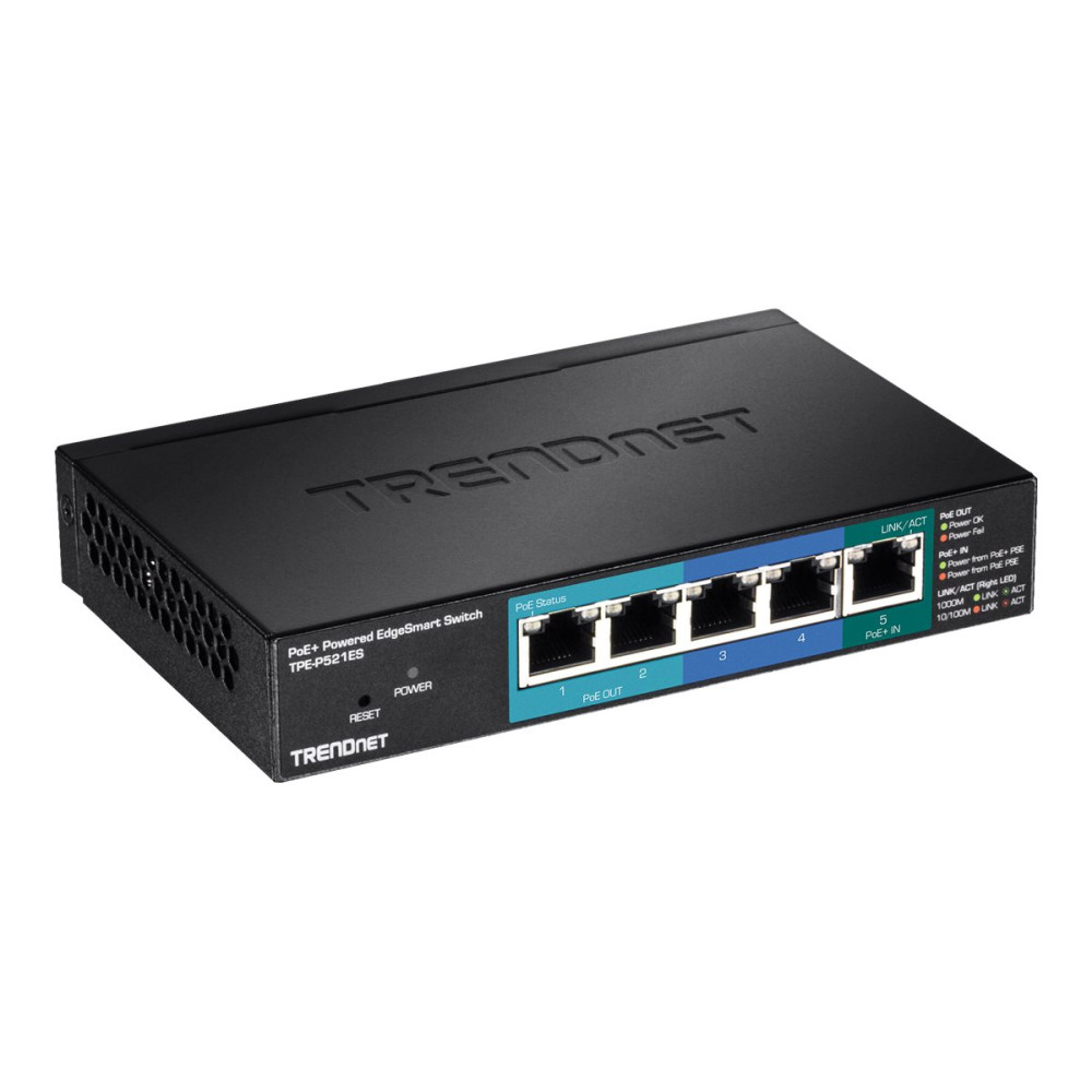 TRENDnet TPE P521ES - switch - 5 portar - smart - TAA-kompat...