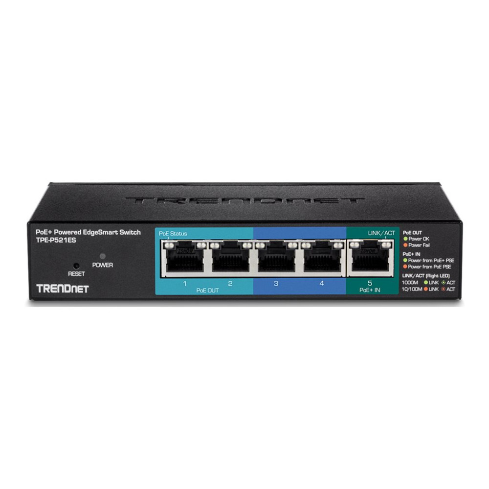 TRENDnet TPE P521ES - switch - 5 portar - smart - TAA-kompat...