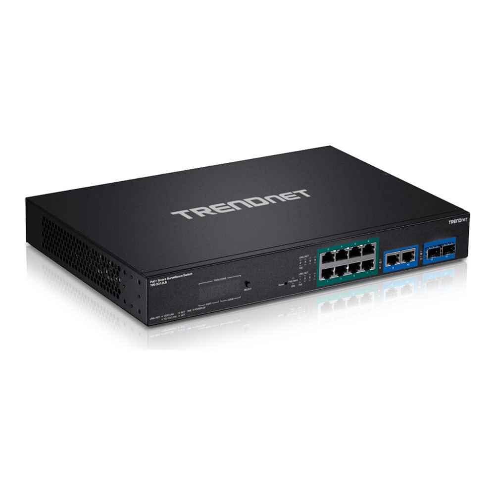 TRENDnet TPE 3012LS - switch - 12 portar - smart - rackmonte...