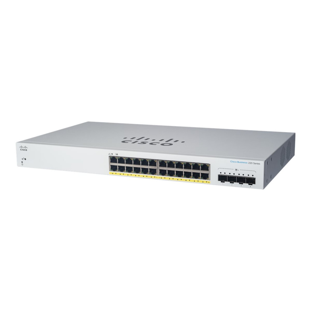 Cisco Business 220 Series CBS220-24P-4G - switch - 28 portar...