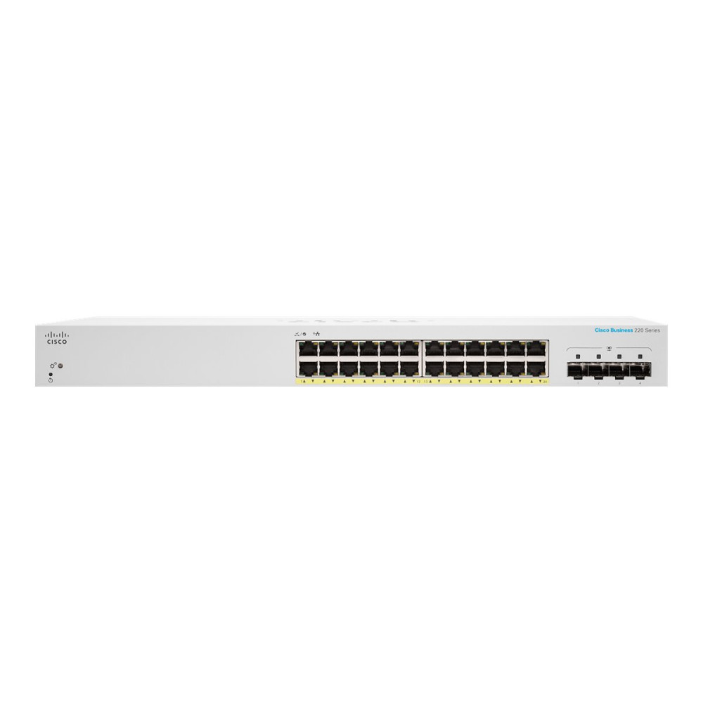 Cisco Business 220 Series CBS220-24P-4G - switch - 28 portar...