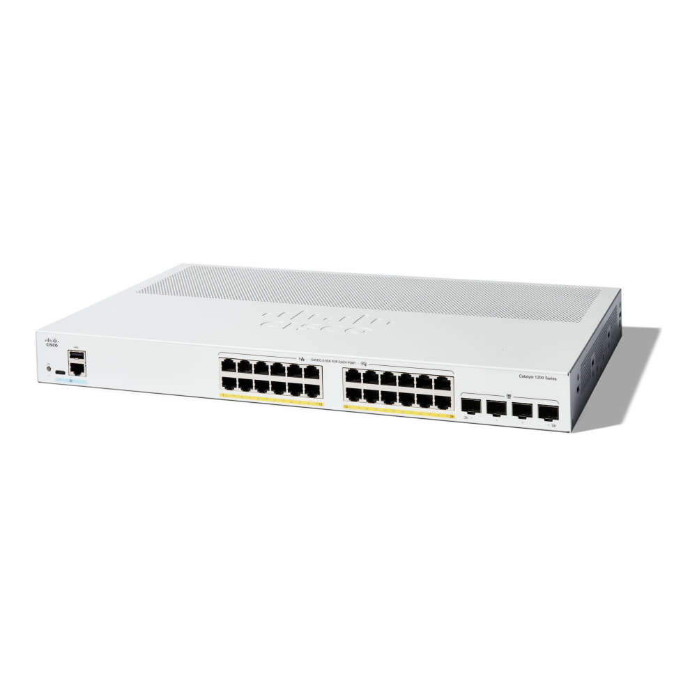 Cisco Catalyst 1200-24P-4G - switch - 24 portar - smart - ra...