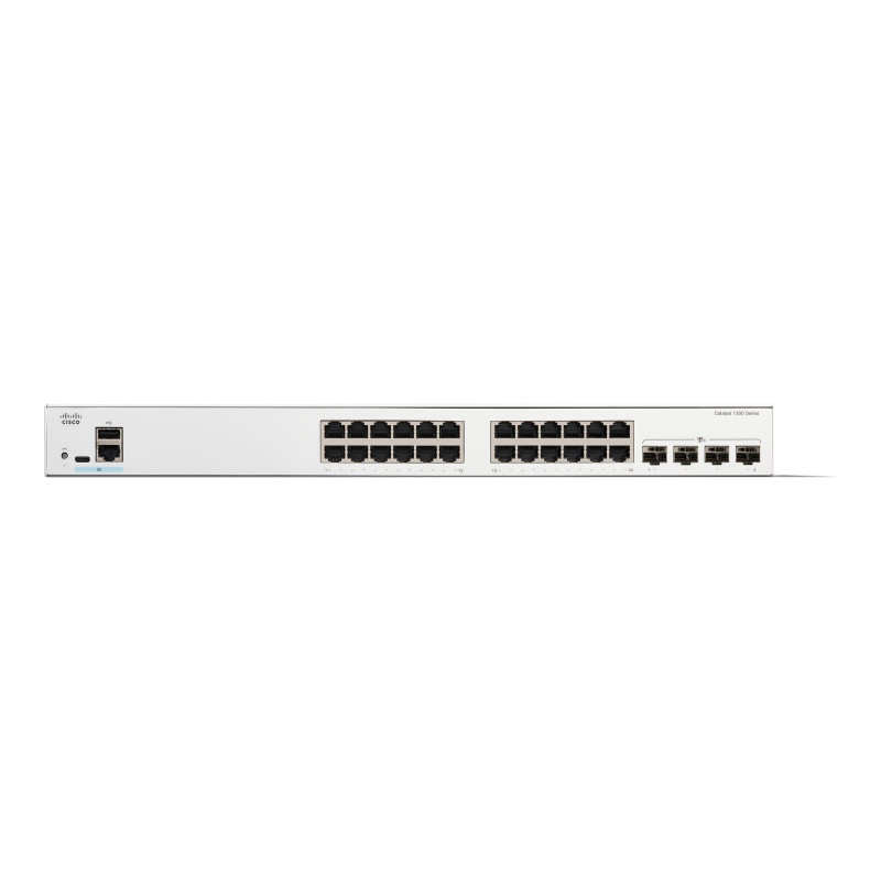 Cisco Catalyst 1200-24T-4X - switch - 24 portar - smart - ra...