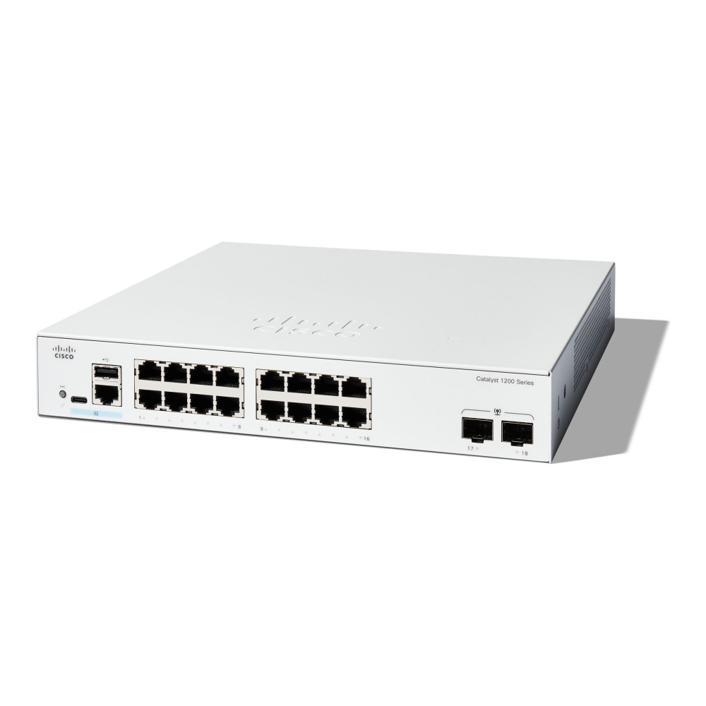 Cisco Catalyst 1200-16T-2G - switch - 16 portar - smart - ra...