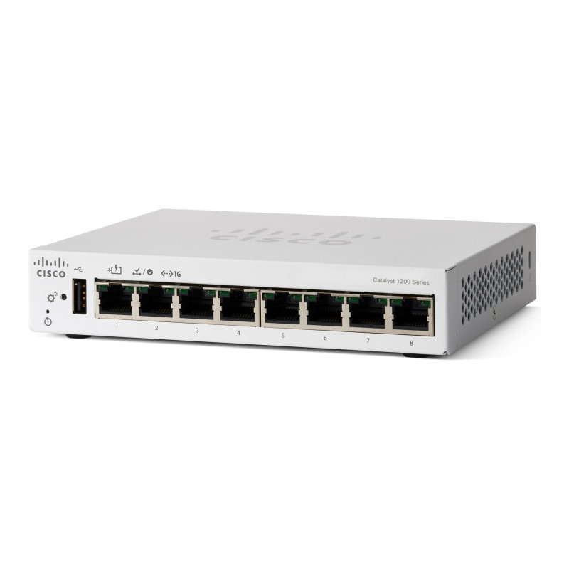 Cisco Catalyst 1200-8T-D - switch - Gigabit Ethernet - 8 por...