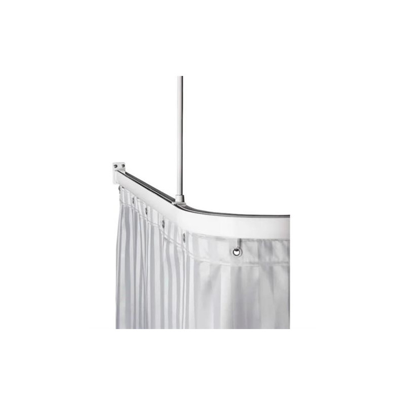 LEIJMA stabil inbyggnadsskena till dusch 90x90 vit lack. alu...