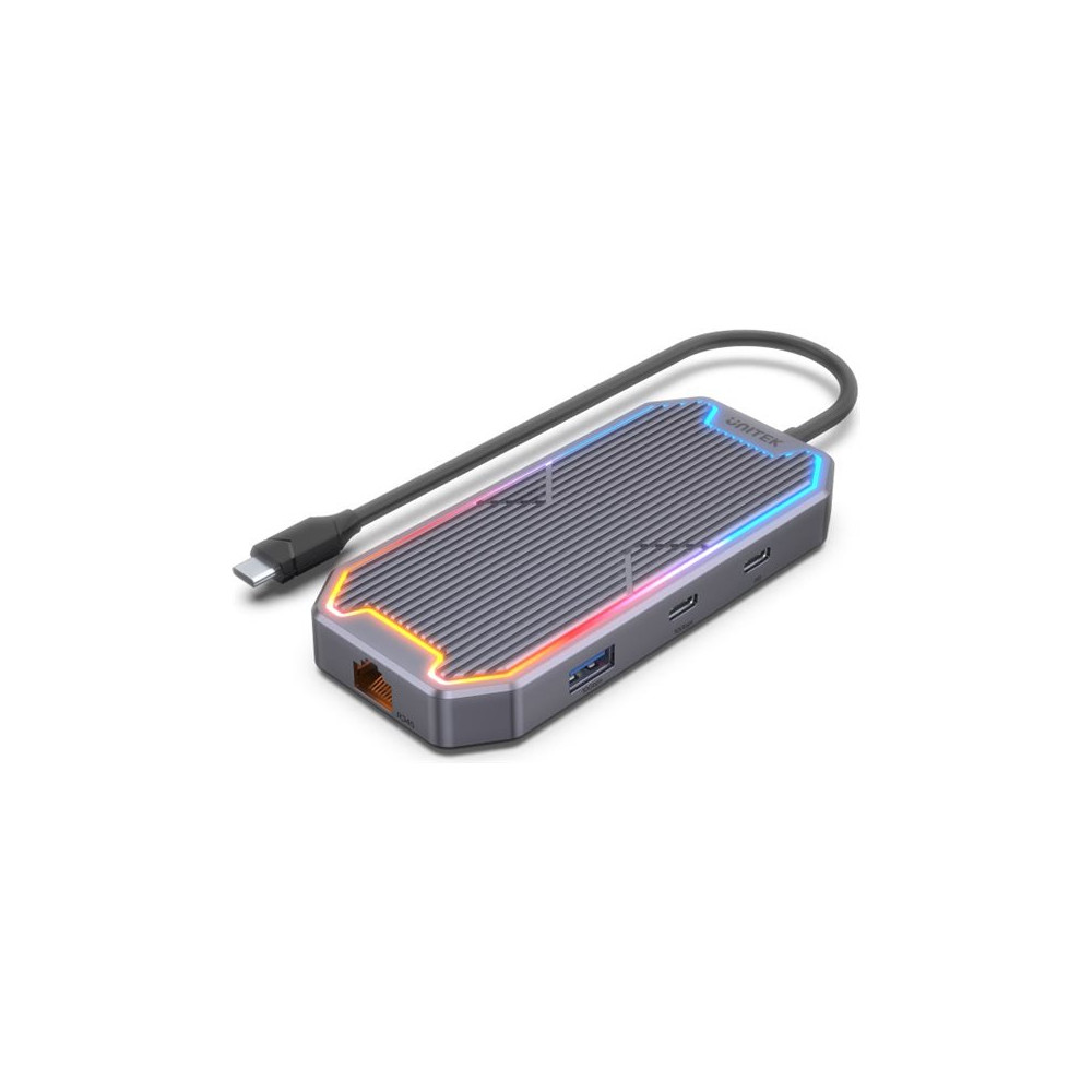 Unitek uHUB S7+ - dockningsstation - USB-C 3.2 Gen 2 / Thund...